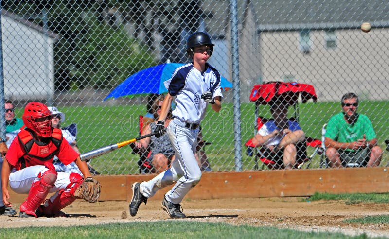 Baseball Hit editorial stock photo. Image of athlete, runner - 8180308