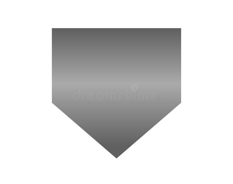 Baseball Home Plate Vector Icon. Vector Template Design. Silhouette ...