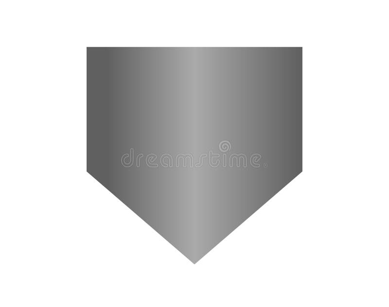 Baseball Home Plate Vector Icon. Vector Template Design. Silhouette ...