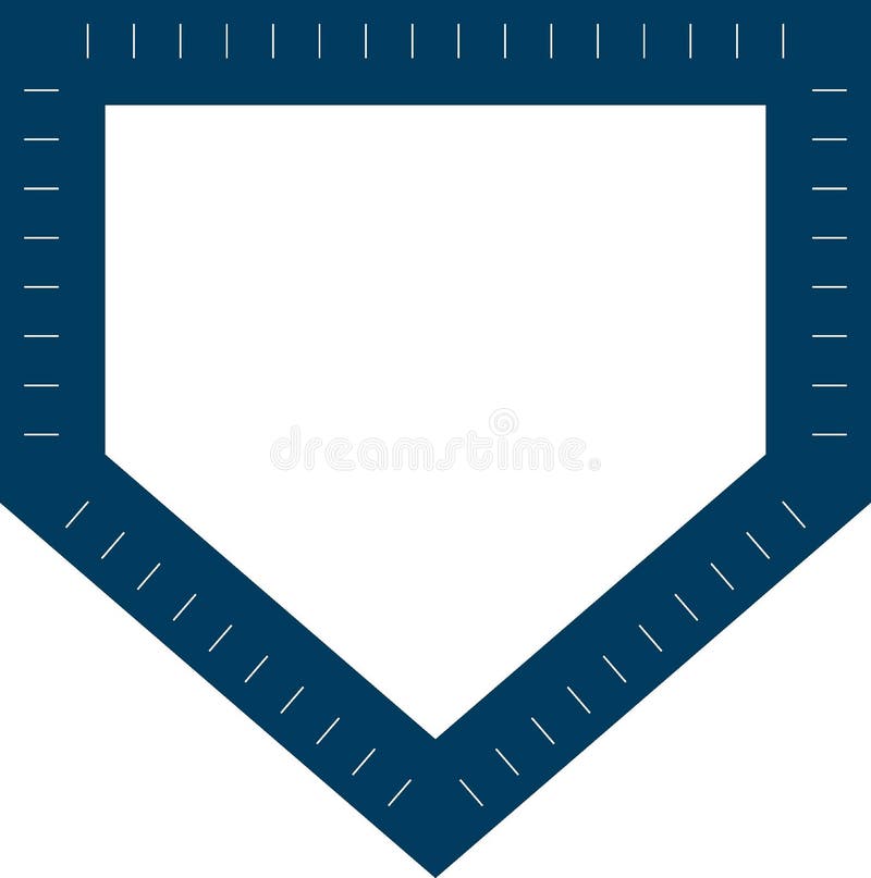 Baseball Home Plate Vector Icon. Vector Template Design. Silhouette ...