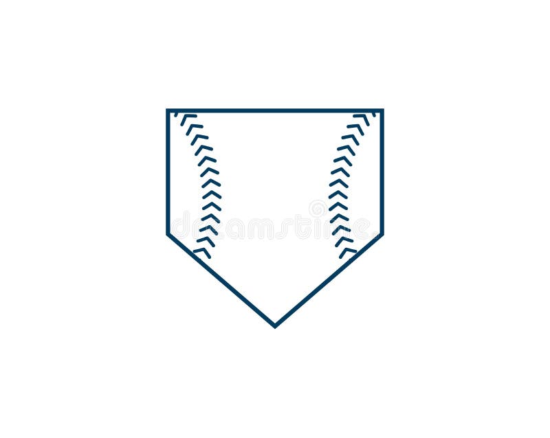 Baseball Home Plate Vector Icon. Vector Template Design. Silhouette ... Baseball Home Plate Vector Icon. Vector Template Design. Silhouette ...