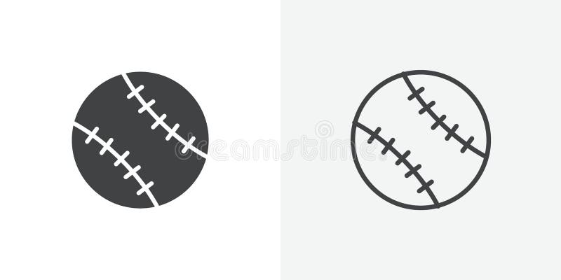 Baseball Icon Flat and Simple Set Design Stock Illustration ...