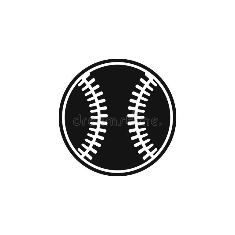 Baseball Icon Flat Vector Design Stock Vector - Illustration of icon ...