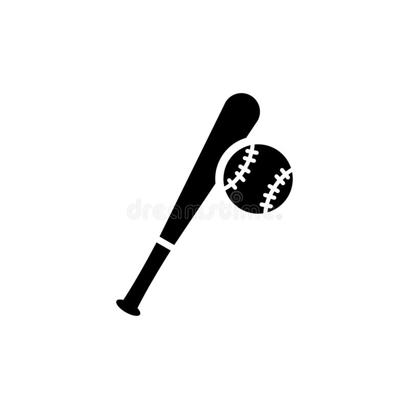 Baseball Icon Flat Vector Template Design Trendy Stock Vector ...