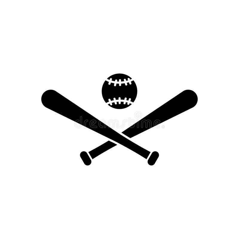 Baseball Icon Flat Vector Template Design Trendy Stock Vector ...