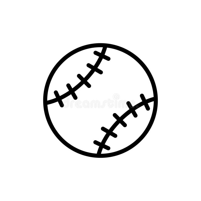Baseball Icon Flat Vector Template Design Trendy Stock Vector ...