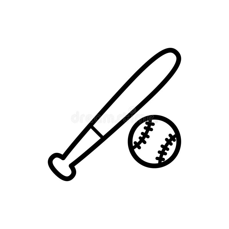 Baseball Icon Flat Vector Template Design Trendy Stock Vector ...