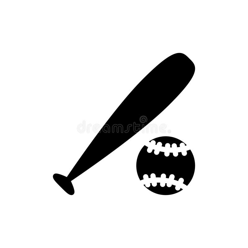 Baseball Icon Flat Vector Template Design Trendy Stock Vector ...