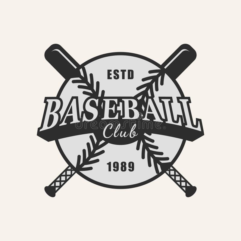Baseball Icon Logo Vector Design with Typography Stock Vector ...