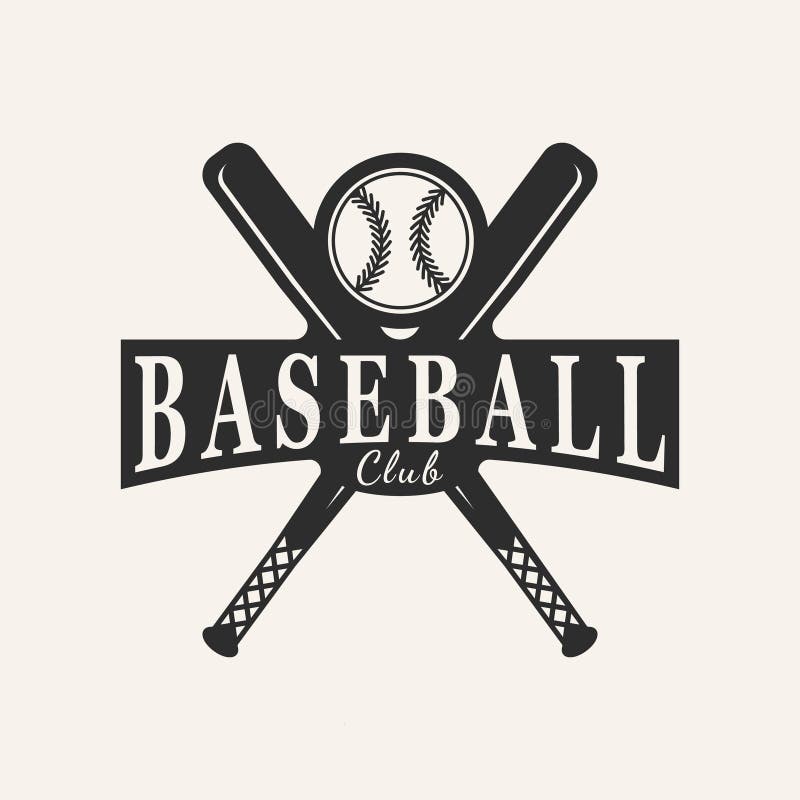 Baseball Icon Logo Vector Design with Typography Stock Vector ...