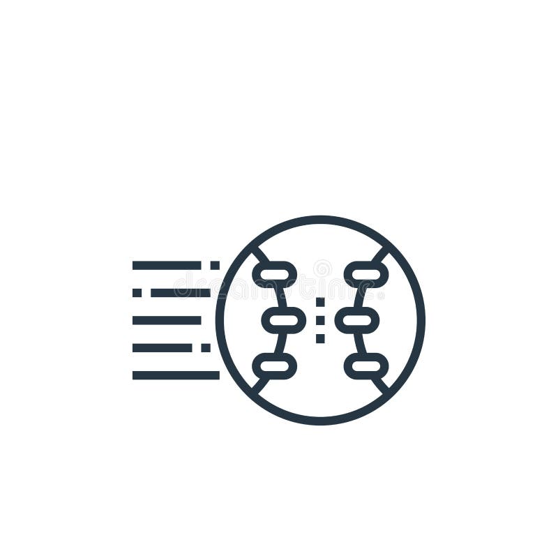 Baseball Bag Icon Vector from Baseball Concept. Thin Line Illustration ...