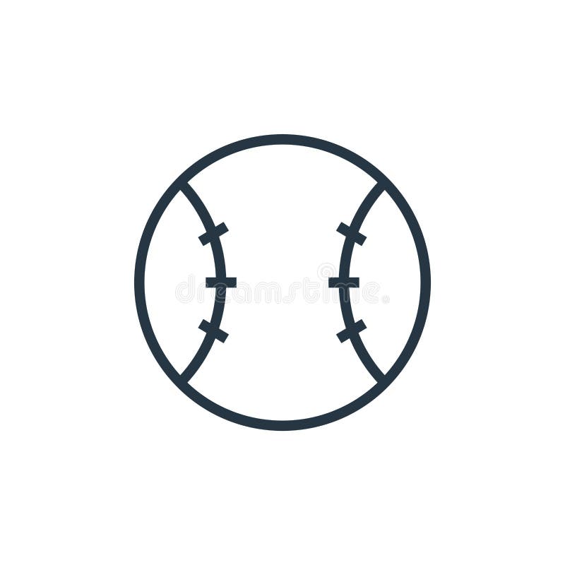 Baseball Bag Icon Vector from Baseball Concept. Thin Line Illustration ...