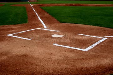 Baseball Infield stock image. Image of plate, brown, grass - 6748557