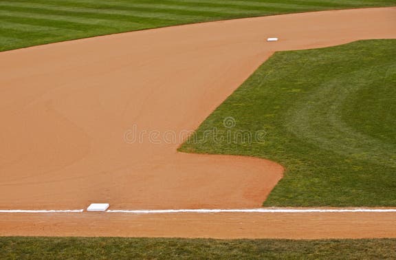 Baseball Infield Grass Dirt Bases Stock Photo - Image of equipment ...