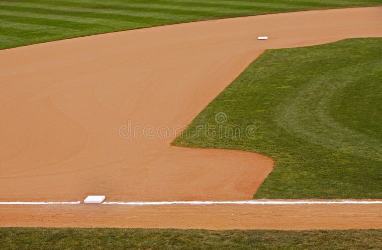 Baseball Infield Grass Dirt Bases Stock Photo - Image of equipment ...