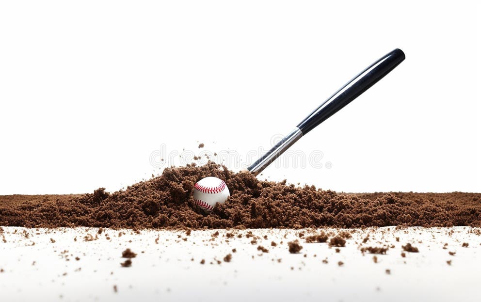 Baseball Infield Rake on Clean White Stock Image - Image of ground ...