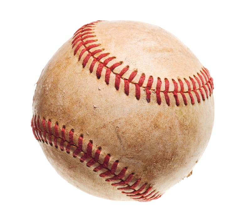 Old baseball stock photo. Image of ripped, color, leather - 9428008