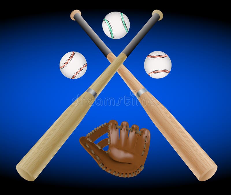 Baseball items stock vector. Illustration of single, pursuit - 59968407
