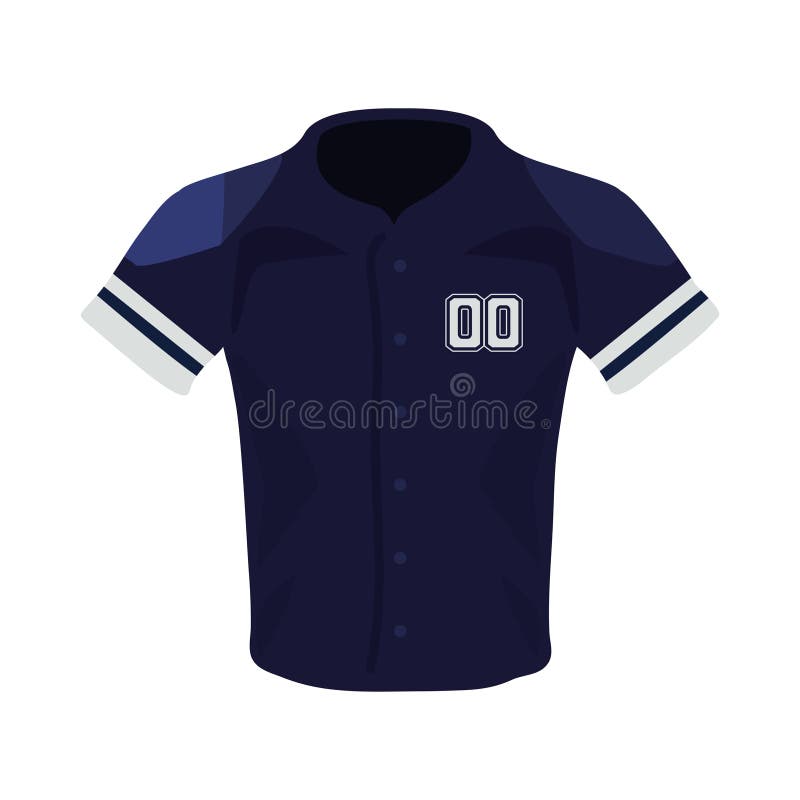 Baseball Jersey Sport Uniform Template Stock Vector - Illustration of ...