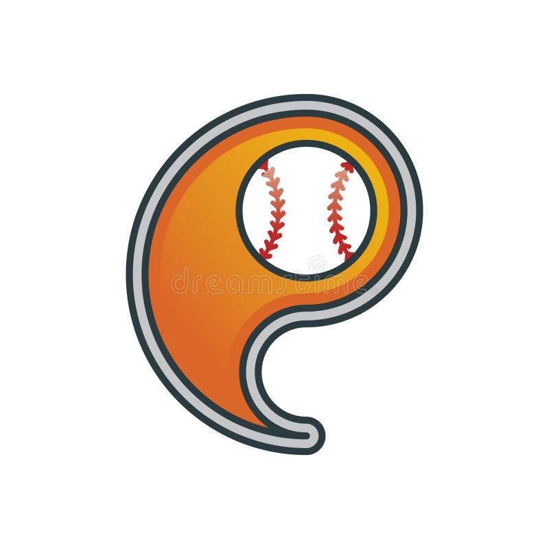 Baseball Label. Vector Illustration Decorative Design Stock Vector ...