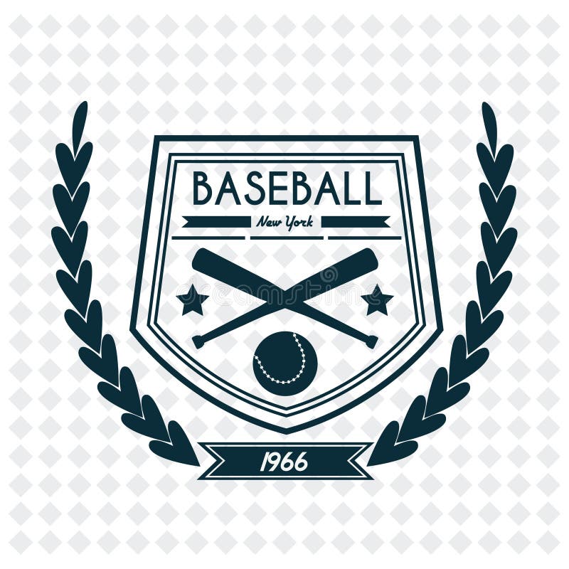 Baseball Label. Vector Illustration Decorative Design Stock Vector ...