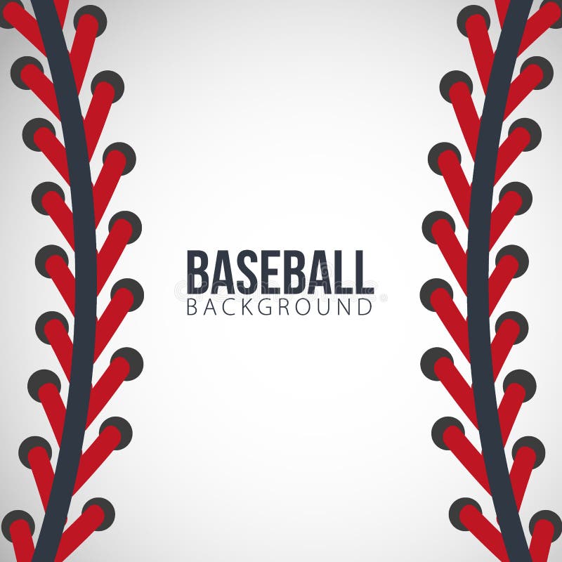 Baseball Lace Ball Illustration Isolated Symbol. Vector Baseball ...