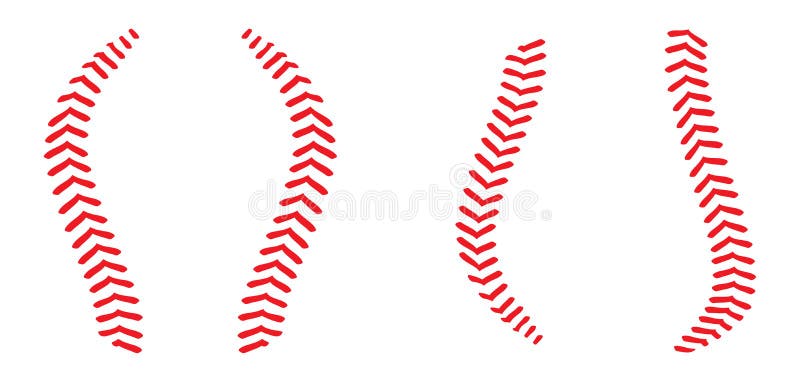 Softball Stitches Clipart