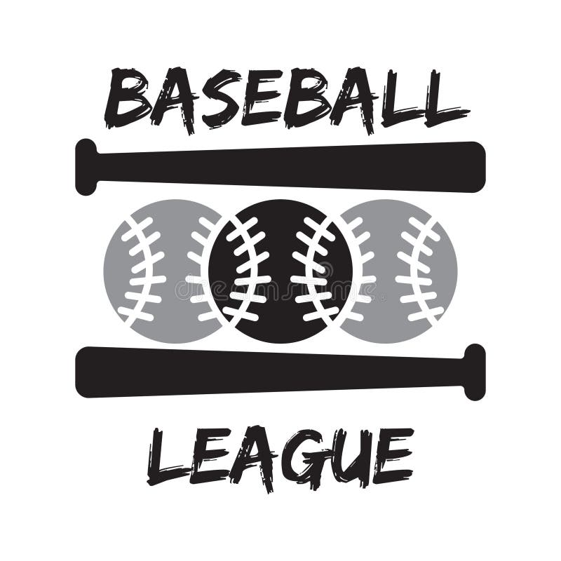 Baseball League Design. Vector Illustration Decorative Design Stock ...