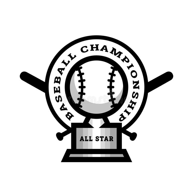 Baseball logo, emblem. stock illustration. Illustration of player ...