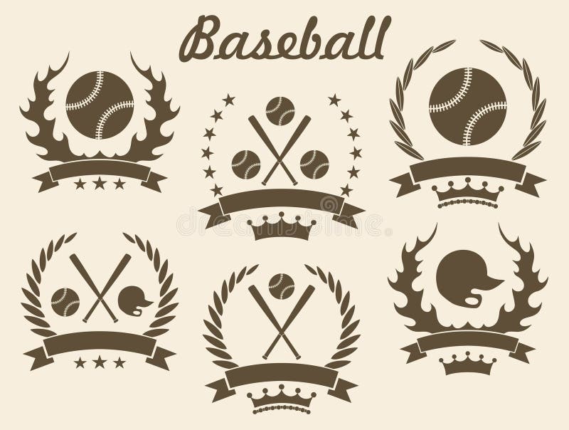 Baseball Logo. Isolated Baseball on White Background Stock Illustration ...