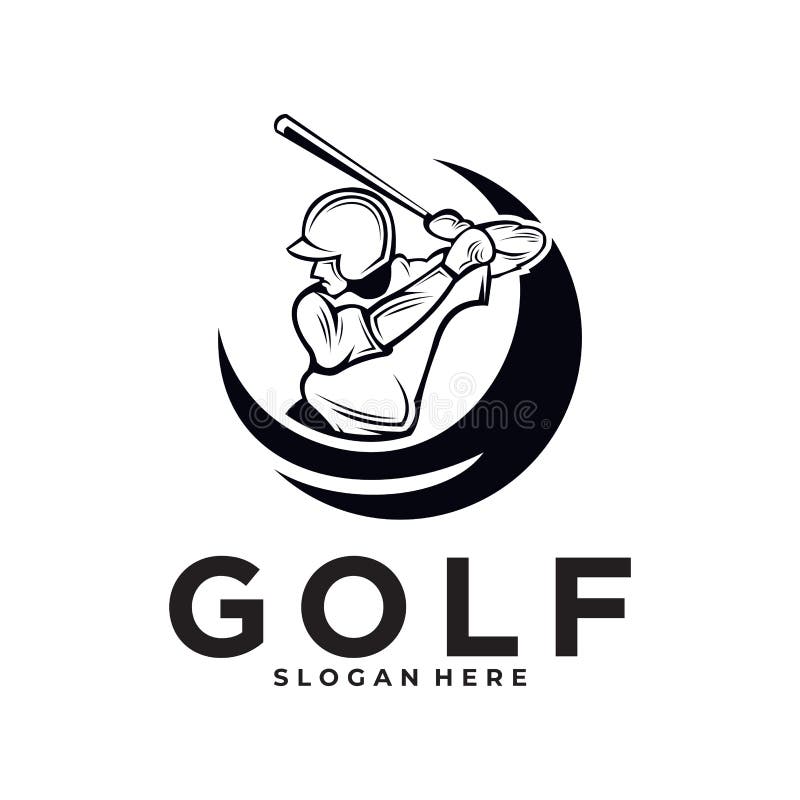 Baseball Logo Vector Design Silhouette Stock Vector - Illustration of ...