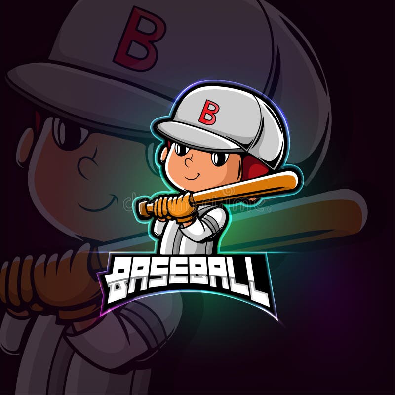 The Pitcher of Baseball Player is Pitching the Ball Esport Logo ...