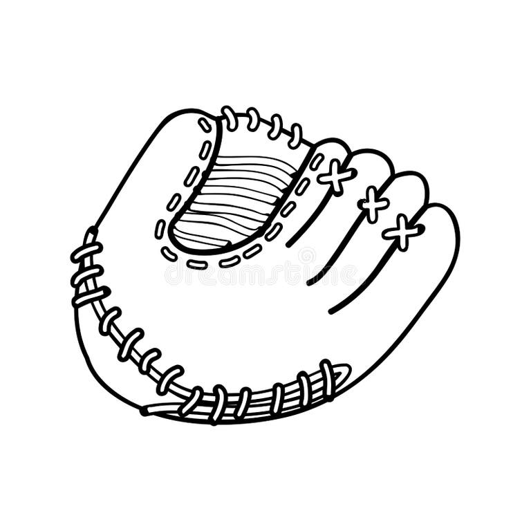 Baseball mitt icon image stock vector. Illustration of badge - 79497333