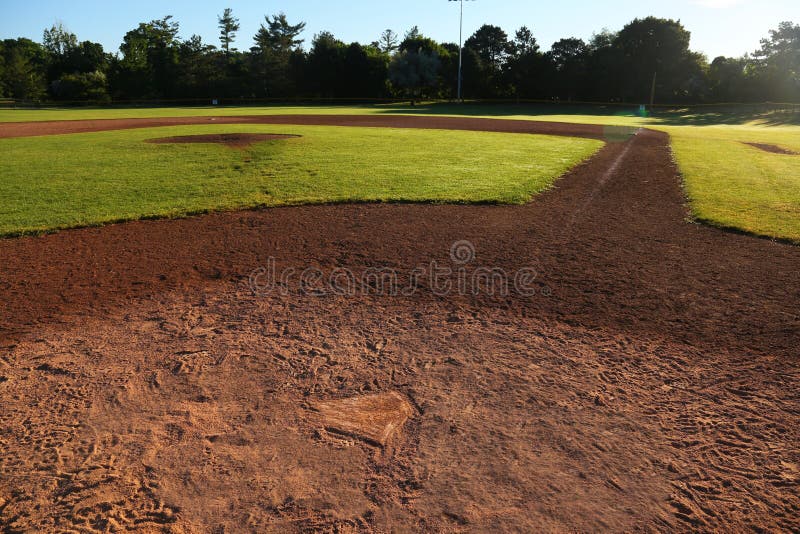 Baseball in the Morning stock photo. Image of horizontal - 250166552