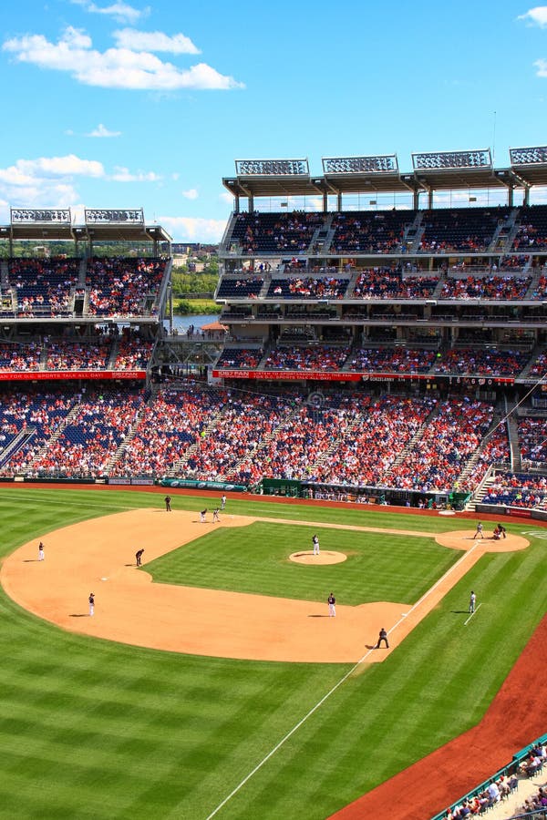 Baseball - Nationals Park from Left Field Editorial Photography - Image ...