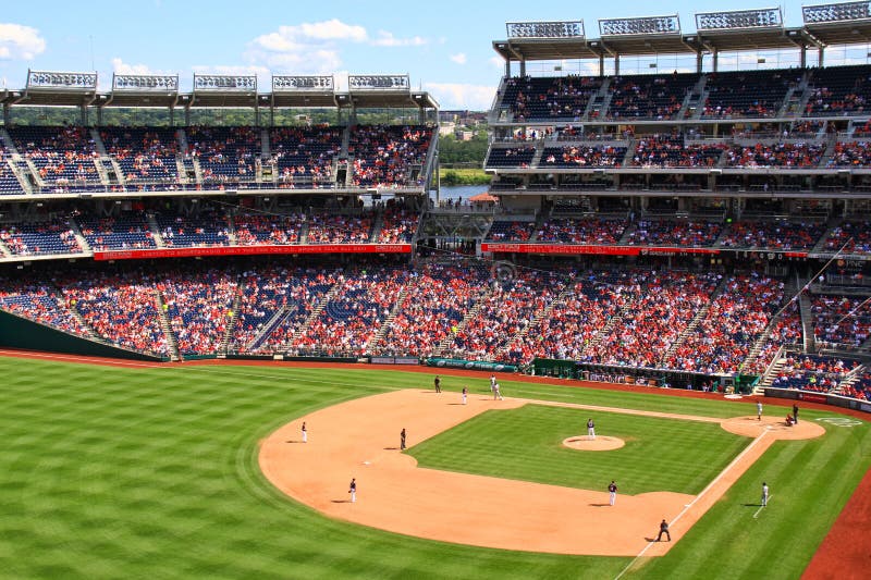 Baseball - Nationals Park from Left Field Editorial Photography - Image ...