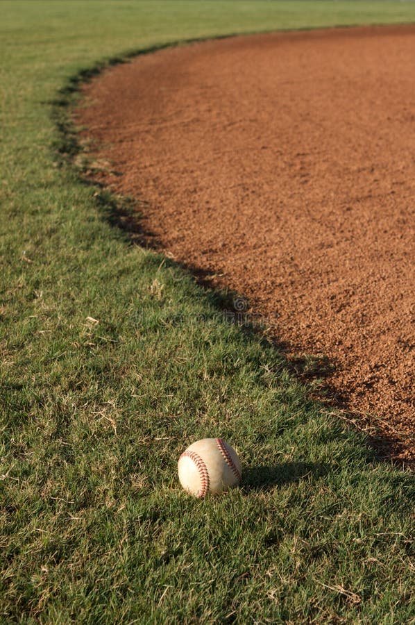 Baseball in the outfield stock photo. Image of outfield - 15451202