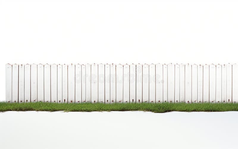 Baseball Outfield Fence on White Background Stock Photo - Image of ...
