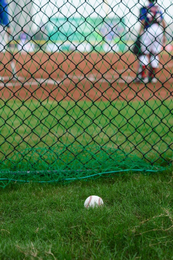 Baseball Outside Baseball Field Batter Catcher Background Stock Photos ...