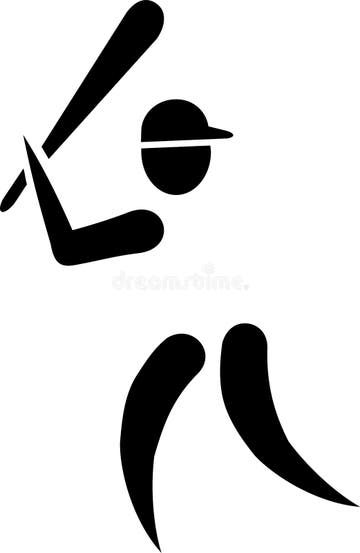 Baseball Pictogram Player stock vector. Illustration of graphic - 85845251