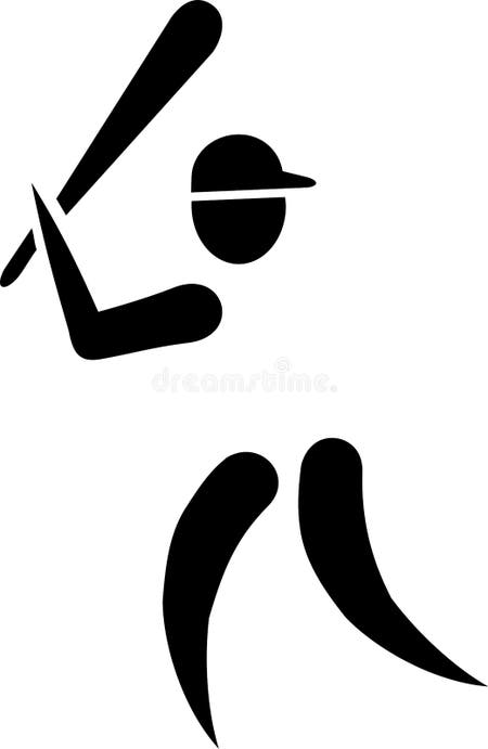 Baseball Pictogram Player stock vector. Illustration of graphic - 85845251