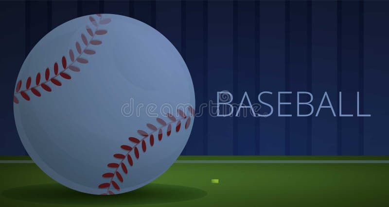 Baseball Pitch Concept Banner, Cartoon Style Stock Vector ...