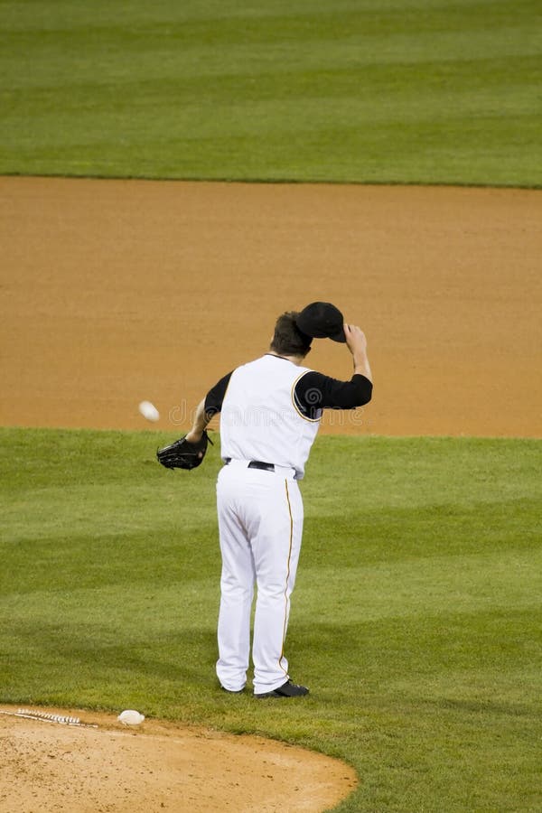 Baseball Pitcher stock image. Image of single, standing - 5302185