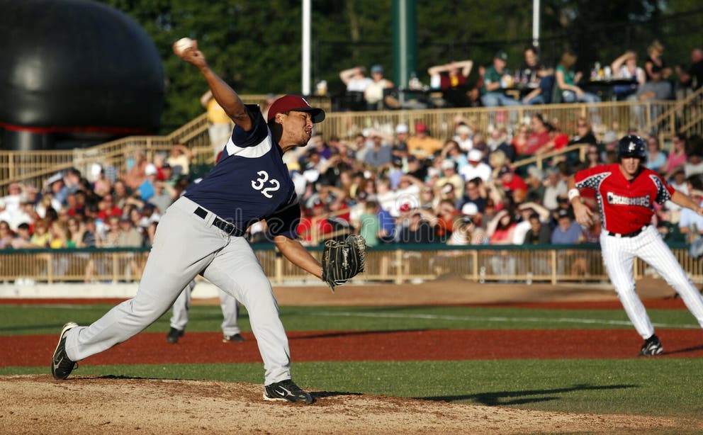 Baseball Pitcher Throwing Ball Editorial Stock Image - Image of ...