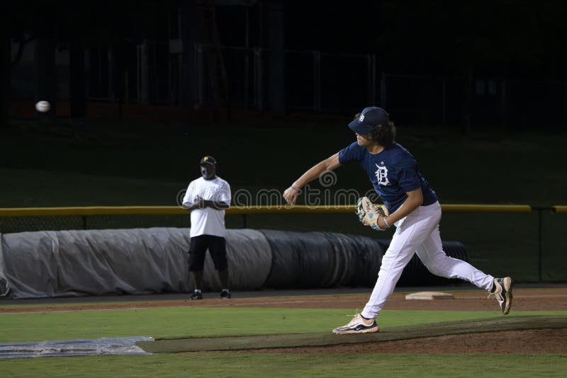 6-17-24 Durham, NC, USA Baseball Pitcher Throwing. Editorial Photo ...