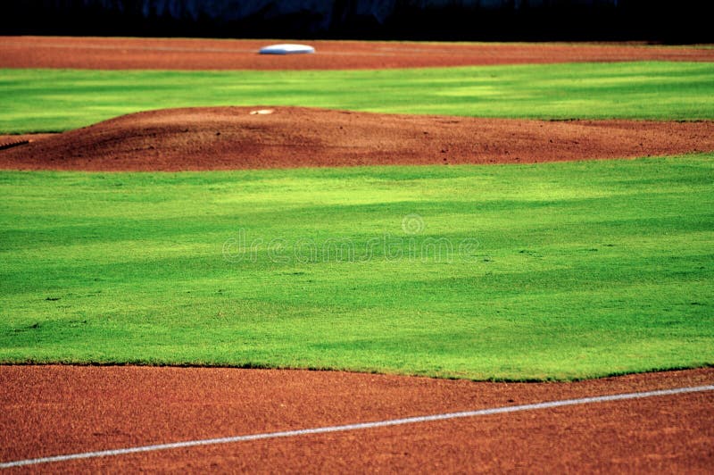 Baseball Field Pitchers Mound View