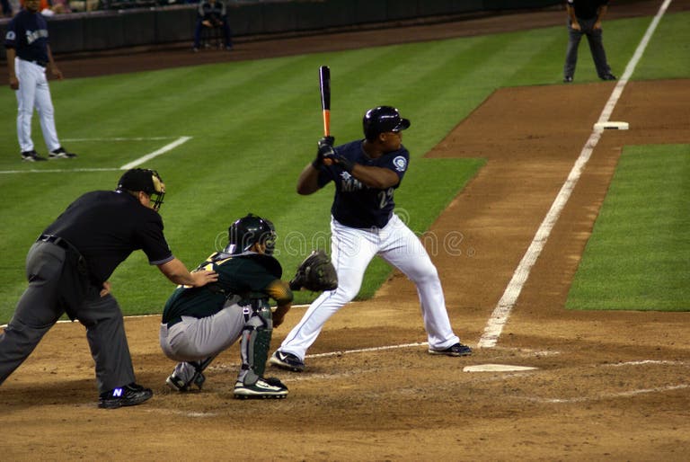 Baseball Plate Umpire, Catcher, Batter at Work Editorial Stock Image ...