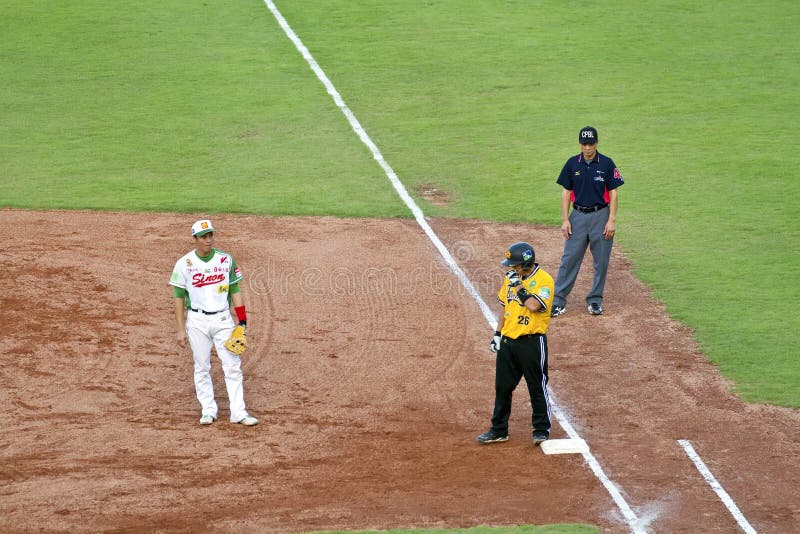 Baseball player editorial stock photo. Image of cpbl - 26556493