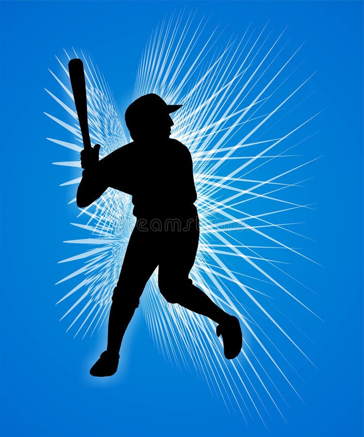 Baseball player stock vector. Illustration of muscle, strong - 4089196