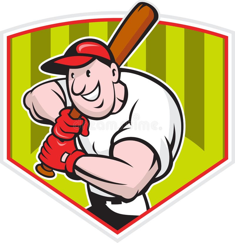 Batting Baseball Cartoon Stock Illustrations – 741 Batting Baseball ...